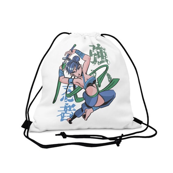 Anime Drawstring Bag Anime Samurai Warrior Drawstring Bag - Etsy