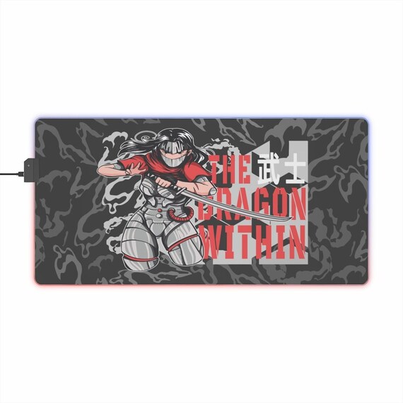 Ninja Anime Girl LED Gaming Mouse Pad Anime Gaming Mouse Pad - Etsy
