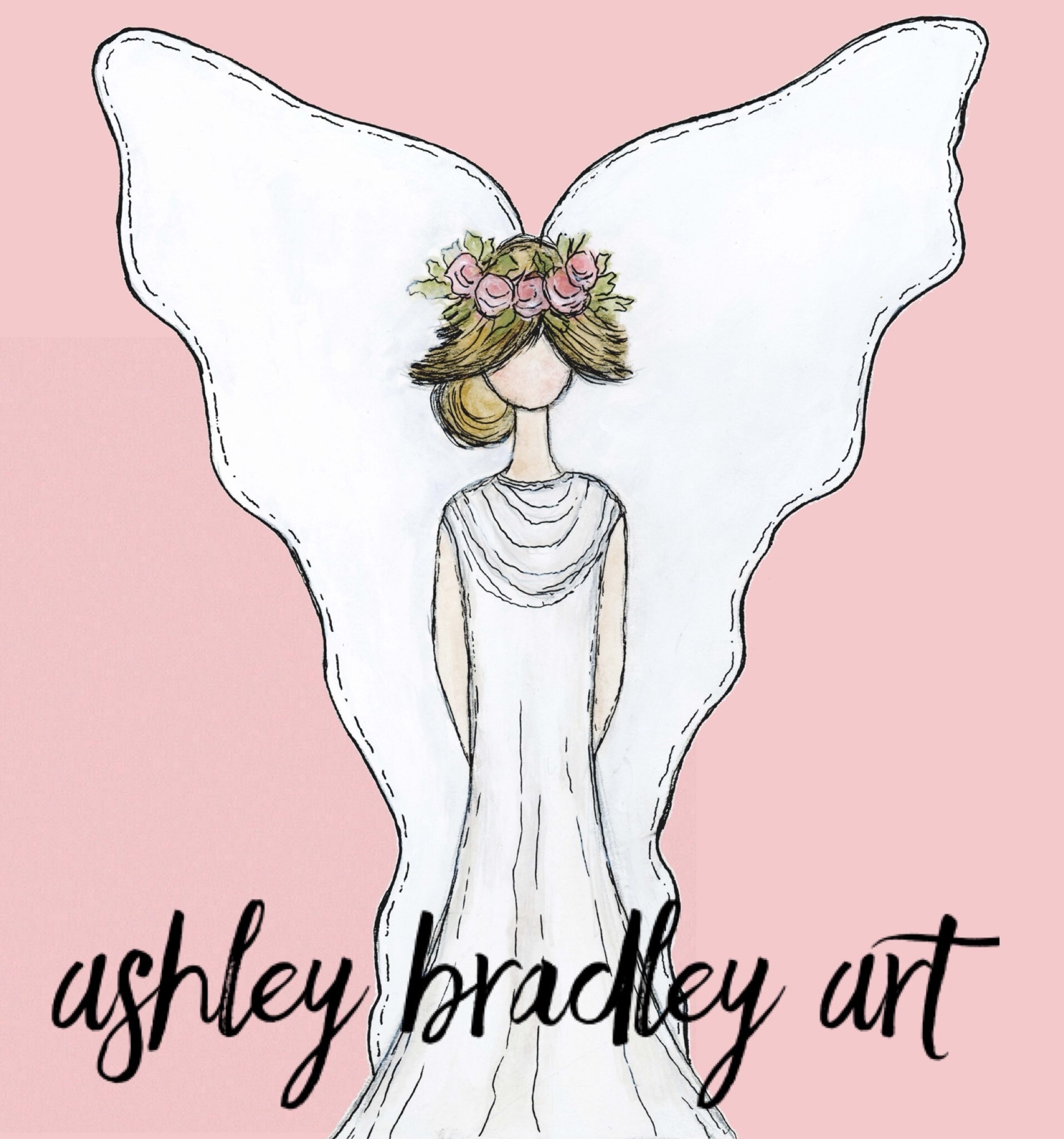 Angel Greeting Cards Angel Art Stationery Original Art | Etsy