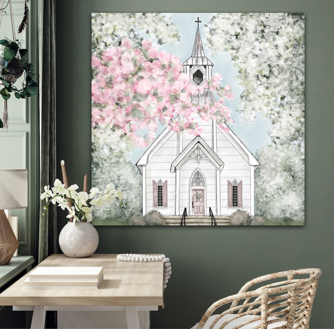 Church Canvas Print Church Art Canvas Print Wall Art Home - Etsy