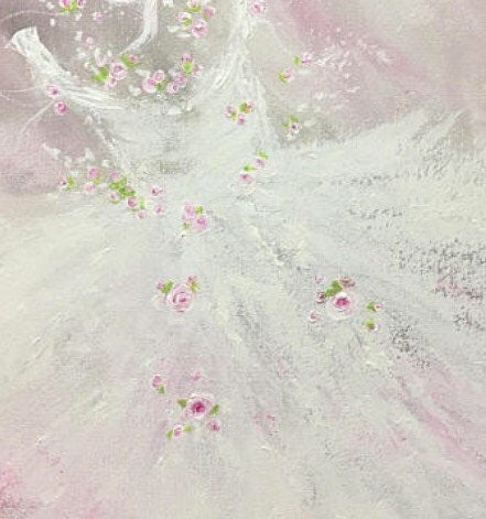 Tutu and Roses Painting ballet art ballerina art dance art | Etsy