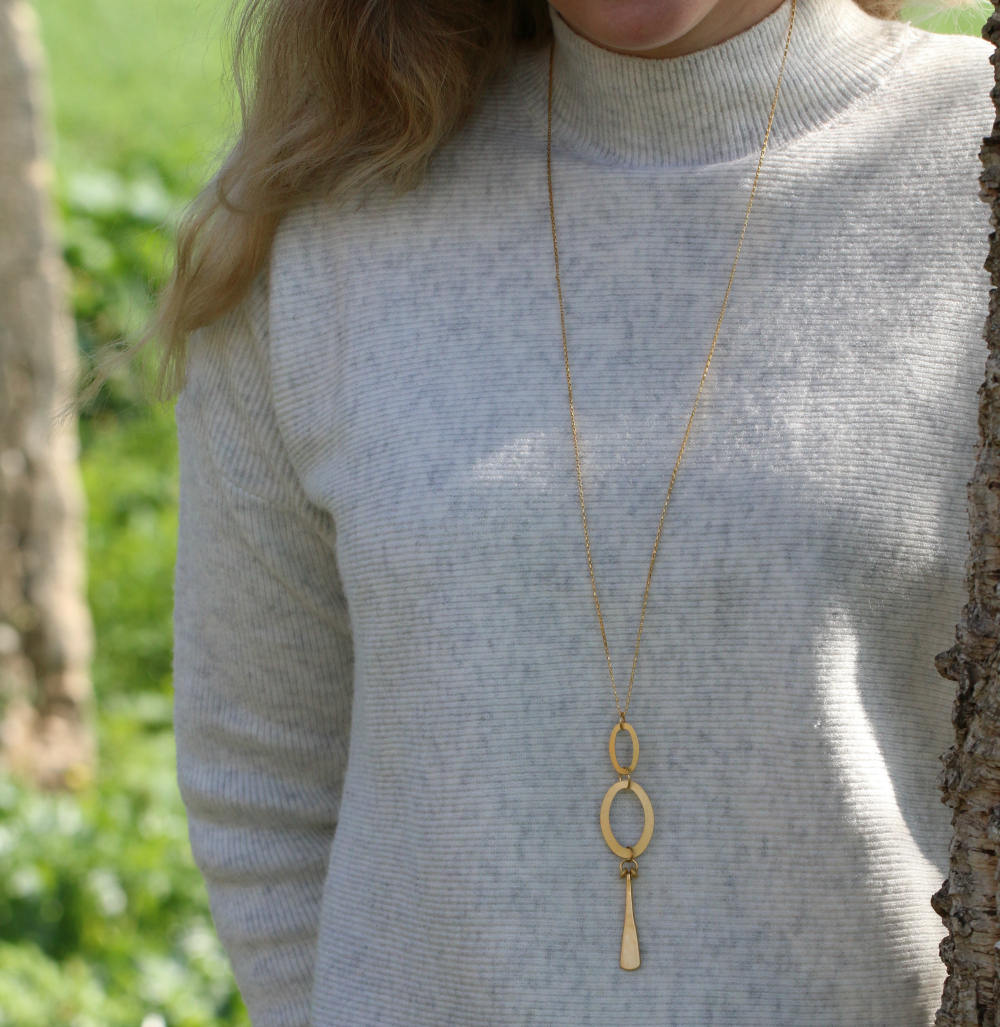 Extra Long Necklace, Long Gold Necklace, Customized Necklace, Pendant ...