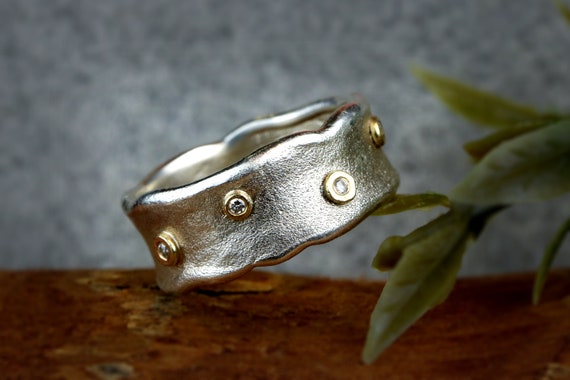 Unique Rings for Women band Rings silver Rings rings Sterling Silver diamond Band Rings for Women silver Wedding Ring vintage Rings Etsy