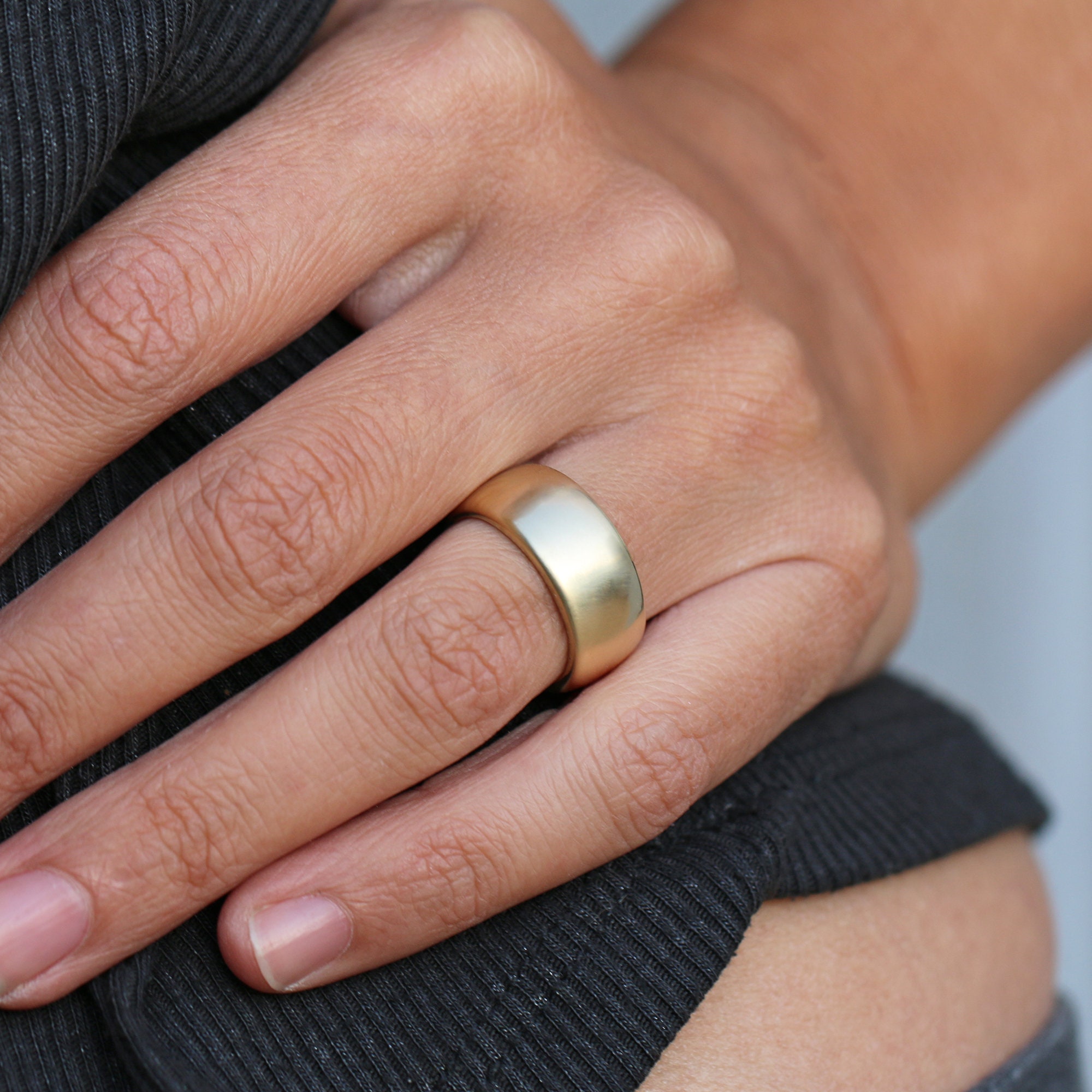 9mm wedding band on hand store