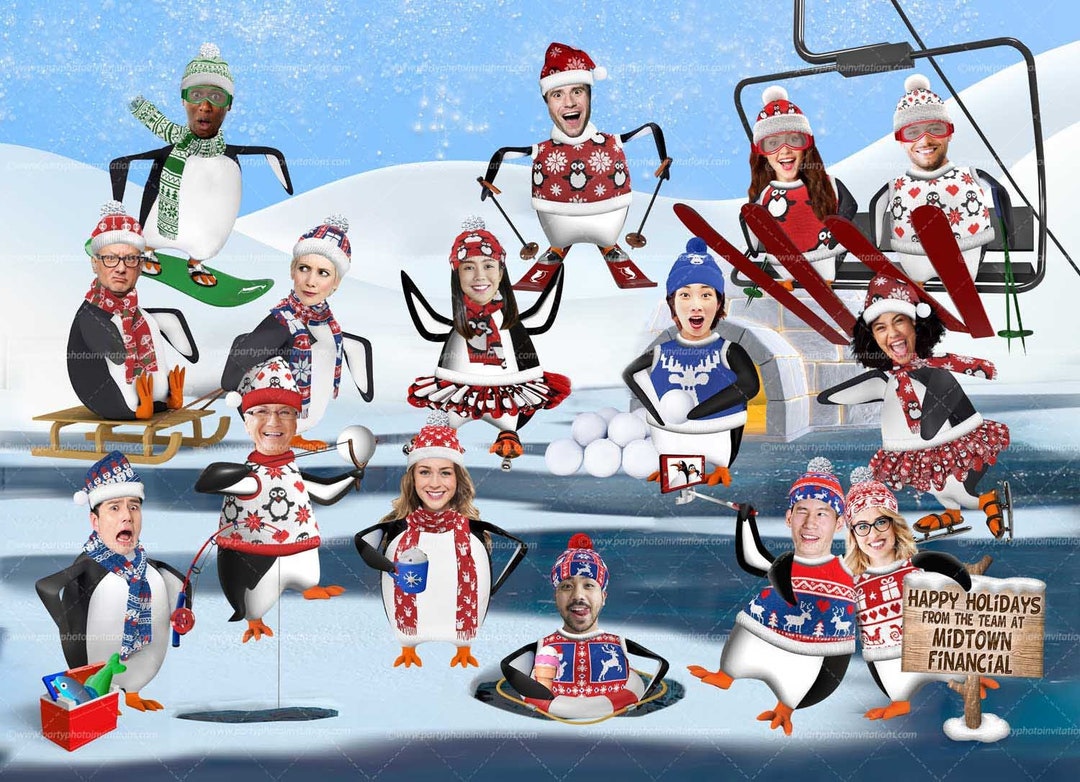 FUNNY Business Christmas Card, Corporate Holiday Card, 3D Holiday ...