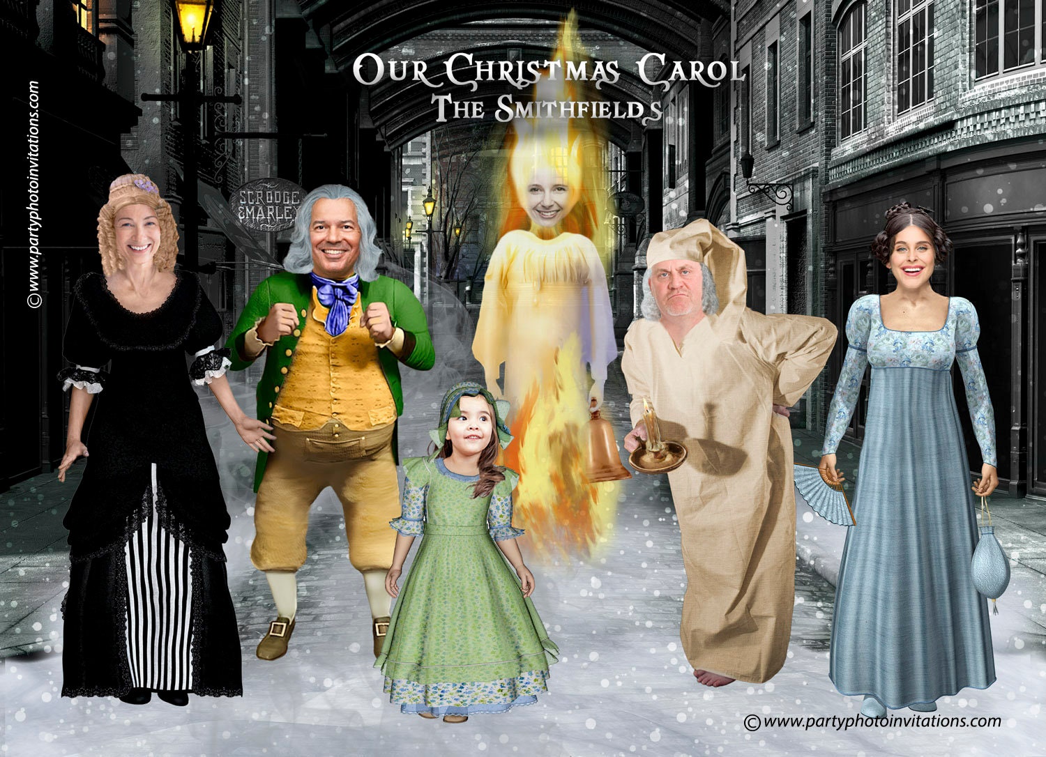 Scrooge Christmas Card A Christmas Carol Family Christmas - Etsy