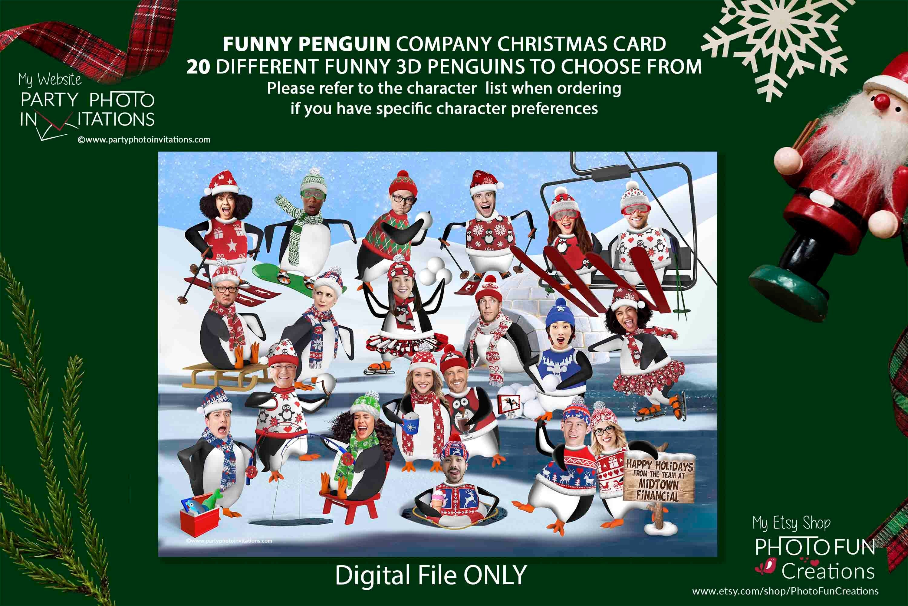 Funny Business Christmas Card Photo Ideas