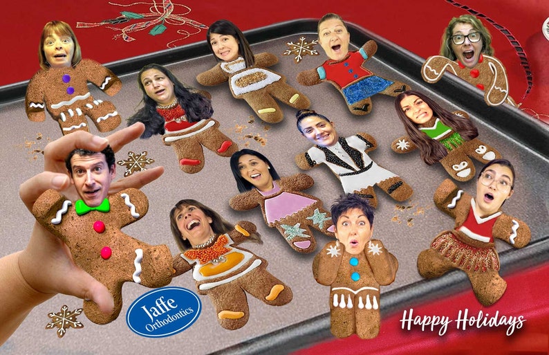 Scared Gingerbread men Christmas Card Caricature Gingerbread | Etsy