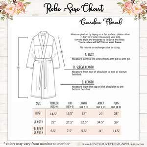 Silk Floral Robes, Burgundy Floral Robes, Bridesmaid Robes, Bridal ...