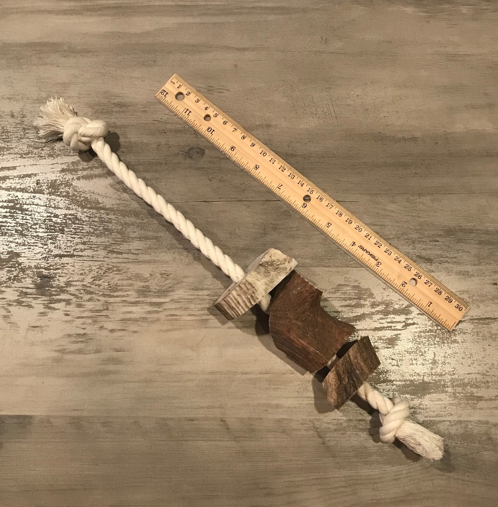 Knotty Antler Dog Toy, 100% Natural Elk Antler & Cotton Rope **oregon ...