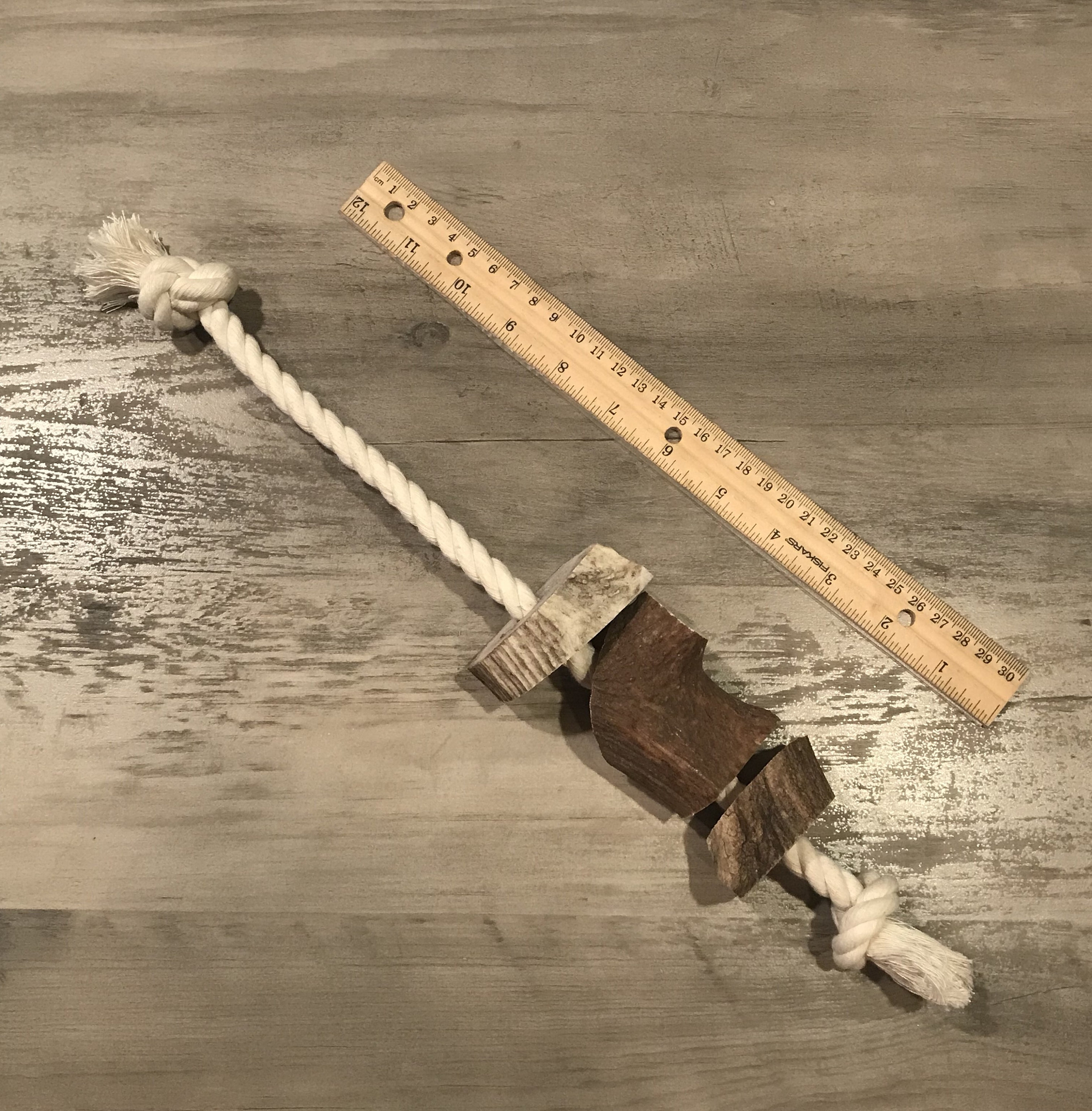 Knotty Antler Dog Toy, 100% Natural Elk Antler & Cotton Rope **oregon ...