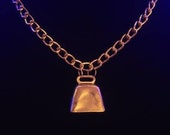 MORE COW BELL Gold Chain Necklace - Etsy