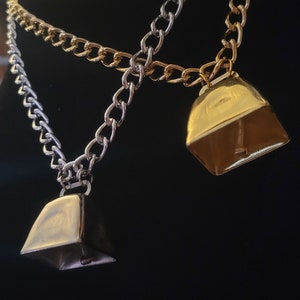 MORE COW BELL Gold Chain Necklace - Etsy