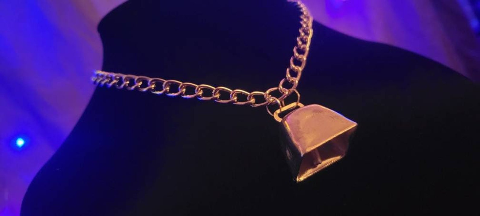 MORE COW BELL Gold Chain Necklace - Etsy