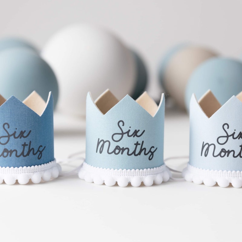 6 Months Birthday Party Hat - Etsy UK