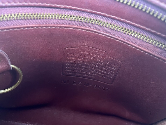 Coach Vintage 9087 Metropolis Dark Brown Burgundy Lea… - Gem