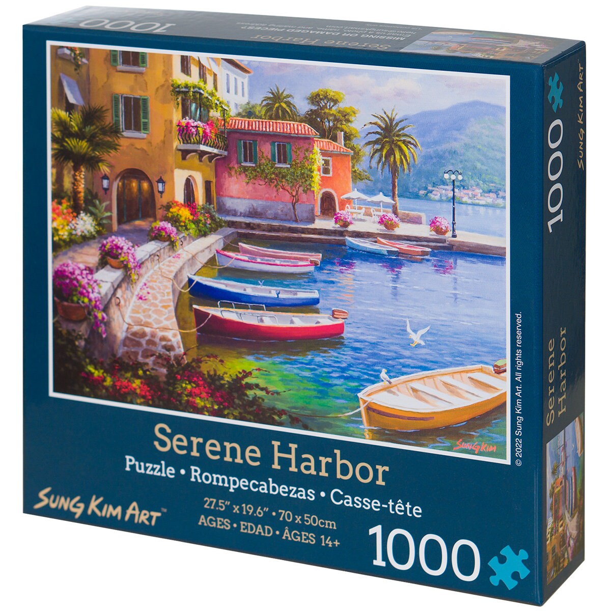Sung Kim Art Serene Harbor 1000 Piece Jigsaw Puzzle - Etsy