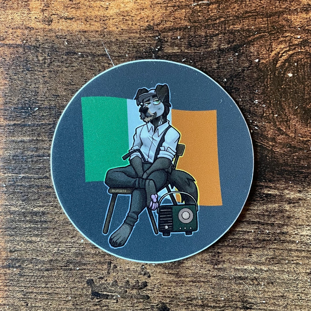 Murphys Radio Circle Sticker - Etsy