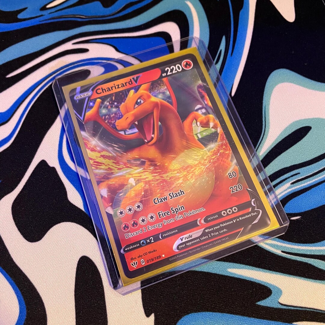Charizard V Pokémon Card - Etsy