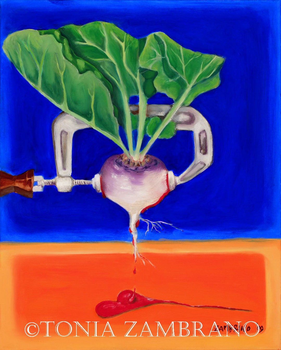 Blood From a Turnip, Fine Art Reproduction of Oil on Canvas, Limited ...