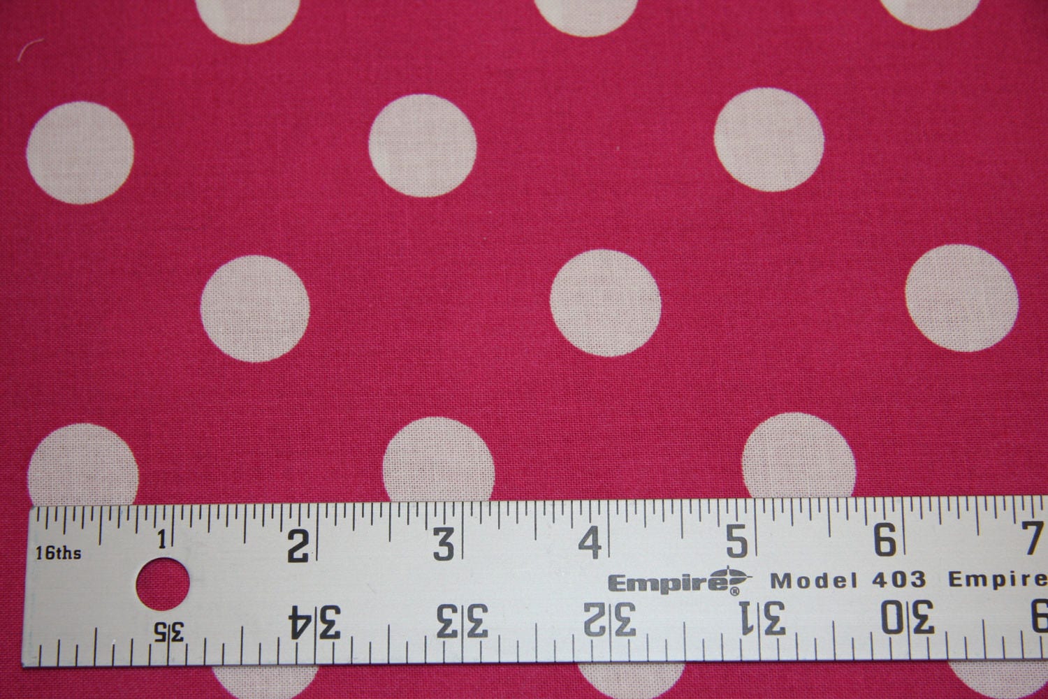3/4 Hot Pink Polka Dot Cotton Fabric White Polka Dot Hot - Etsy