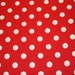 3/4" Red Polka Dot Cotton Fabric Fat Quarter Quilting Sewing Crafts ...