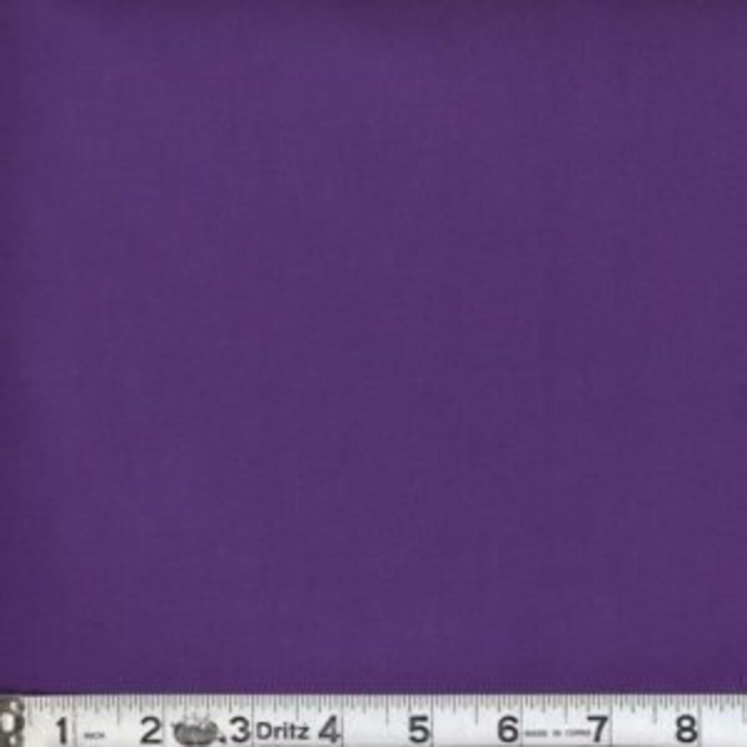 Purple Solid Cotton Fabric Quilting Sewing Crafts Low Price Cotton ...