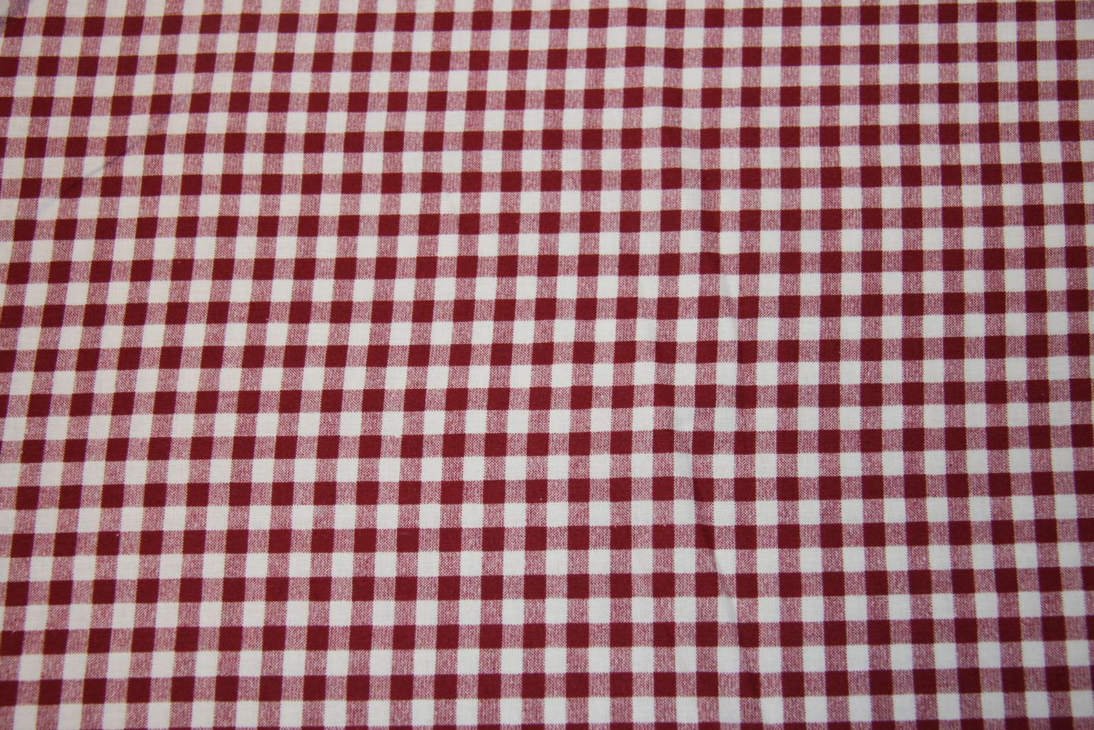 Gingham Maroon Cotton Fabric SHIPS FAST Free Shipping Available ...