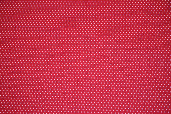 Red Pin Dots Cotton Fabric SHIPS FAST Pin Polka Dot Cotton | Etsy