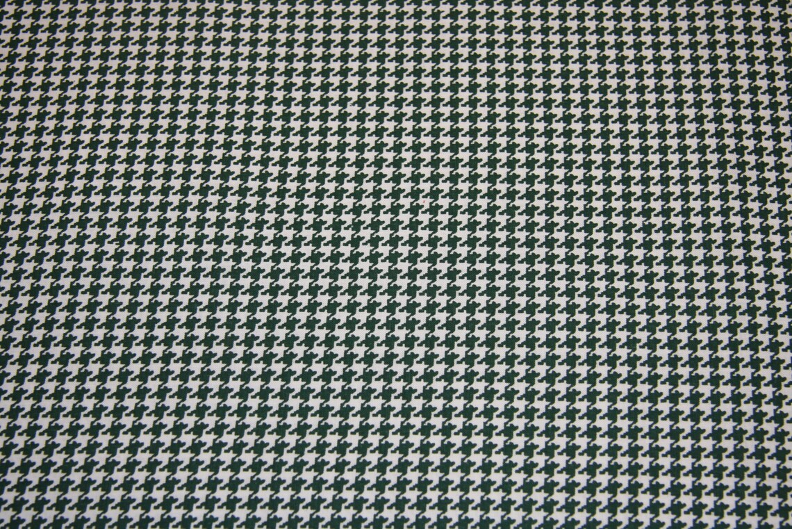 Hunter Green Happy Houndstooth SHIPS FAST Free Shipping | Etsy