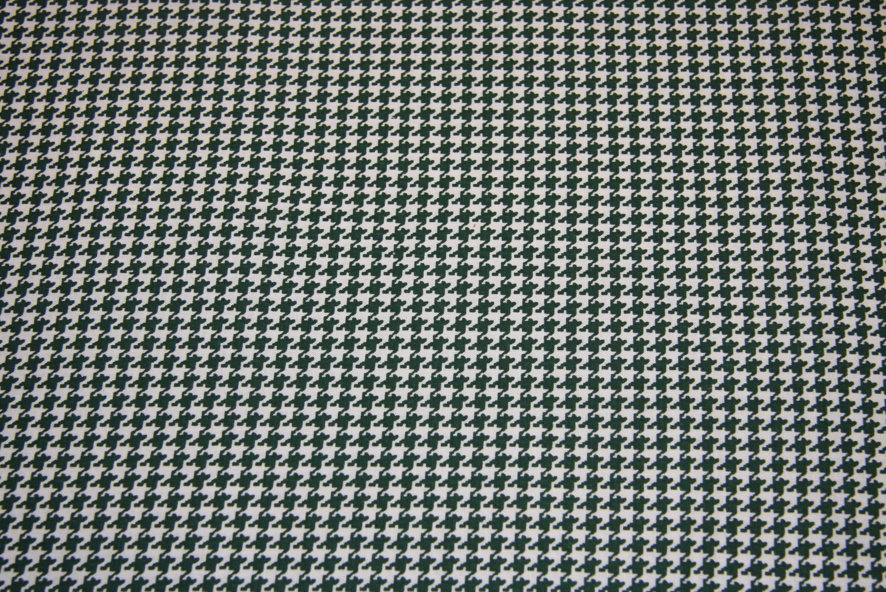 Hunter Green Happy Houndstooth SHIPS FAST Free Shipping Availablecotton ...