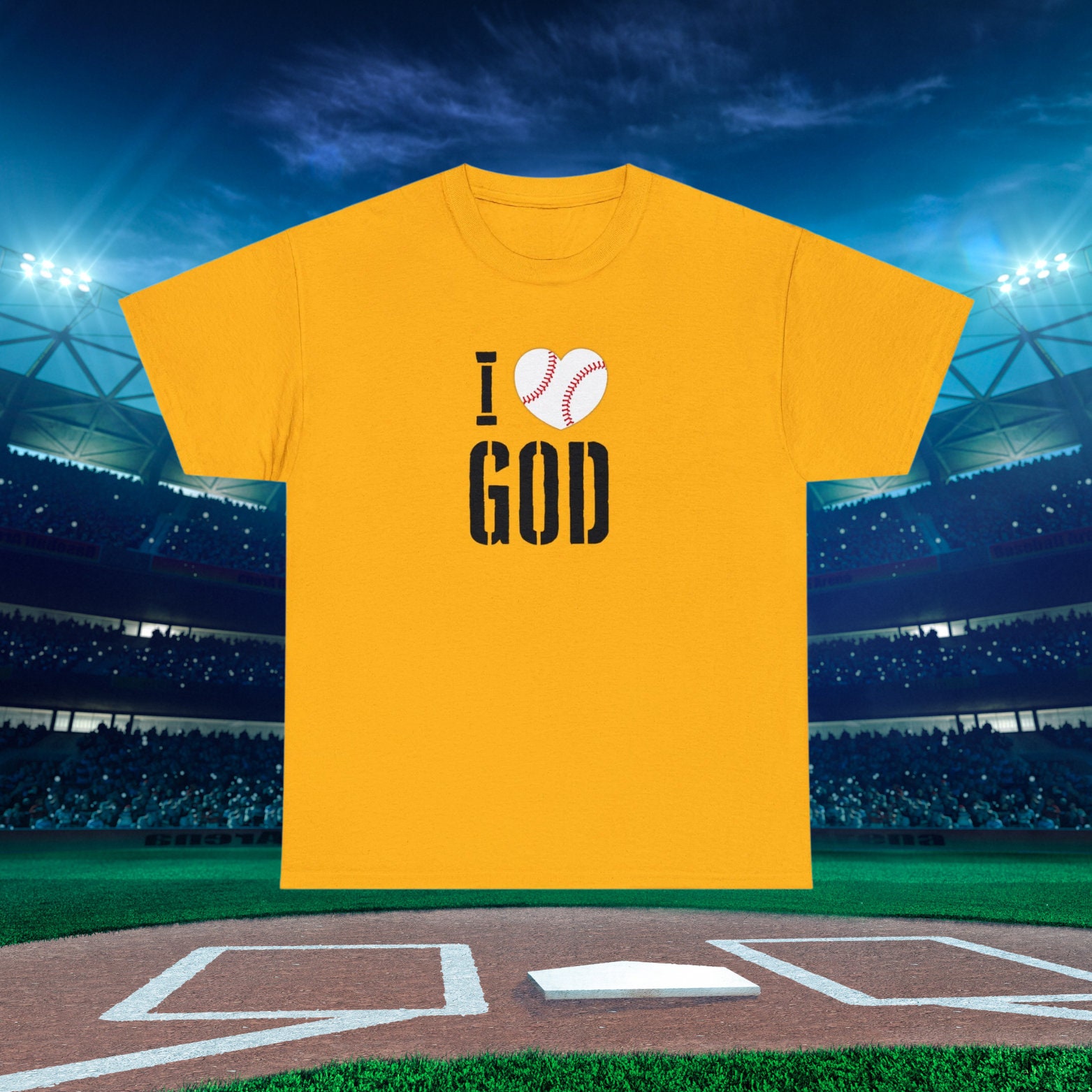 Baseball, MLB, Sports T-shirt, I HEART GOD T-shirt, God, Jesus ...