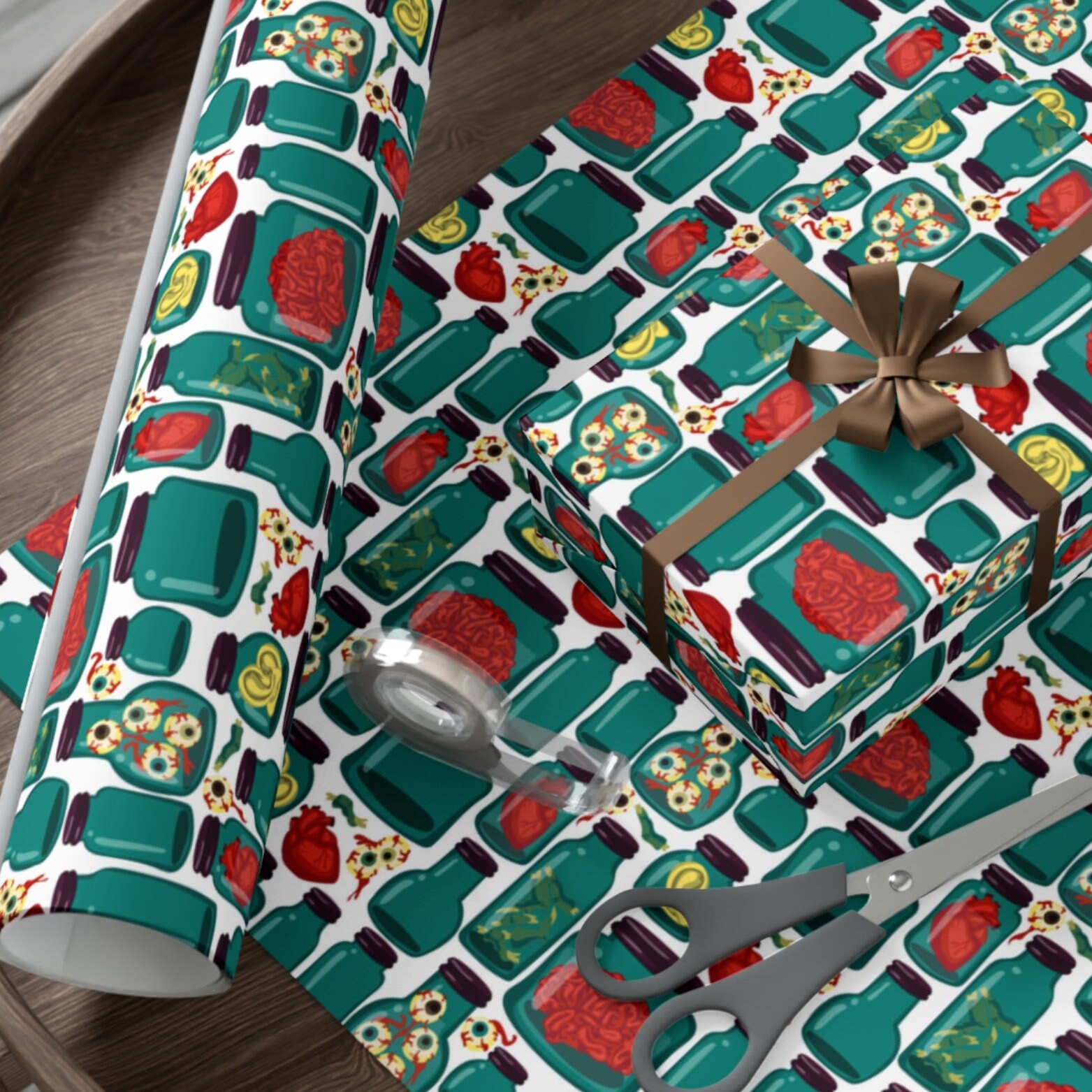 Halloween Wrapping Paper, Pumpkin, Autumn, Fall, Wrapping Papper ...