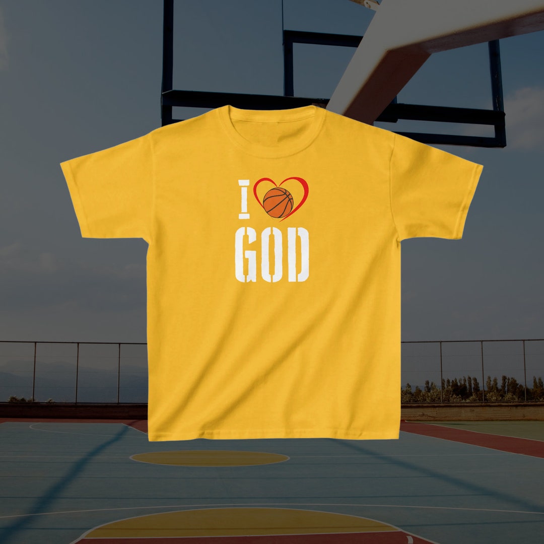 Basketball, NBA, Youth, I HEART GOD, Kids Heavy Cotton Tee, God, Jesus ...