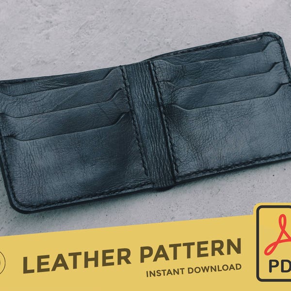 Leather Bifold Wallet Pattern - Etsy