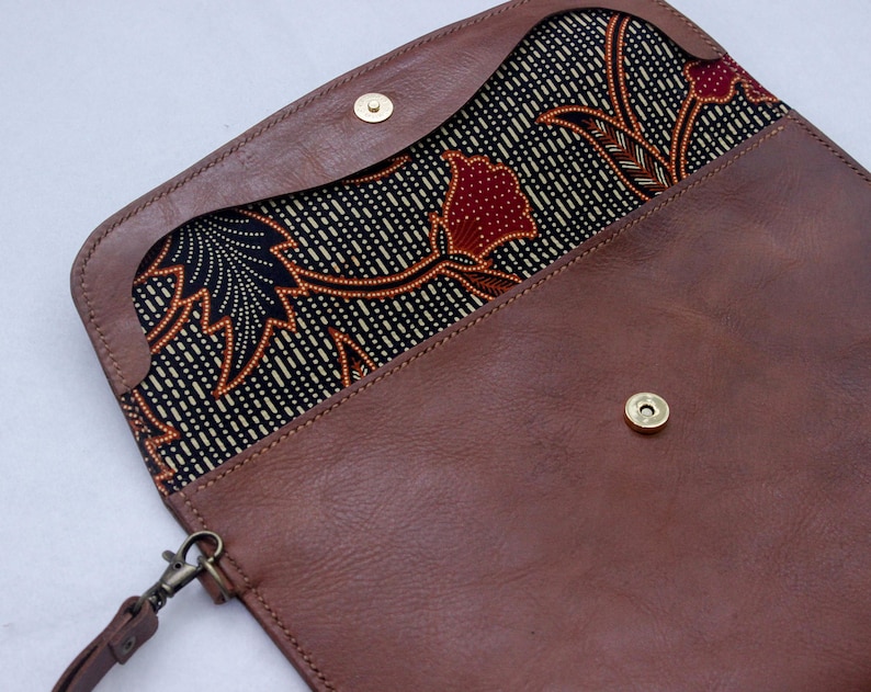 Leather Clutch \\ Template Pattern PDF \\ Leather Crafting \\ PDF ...