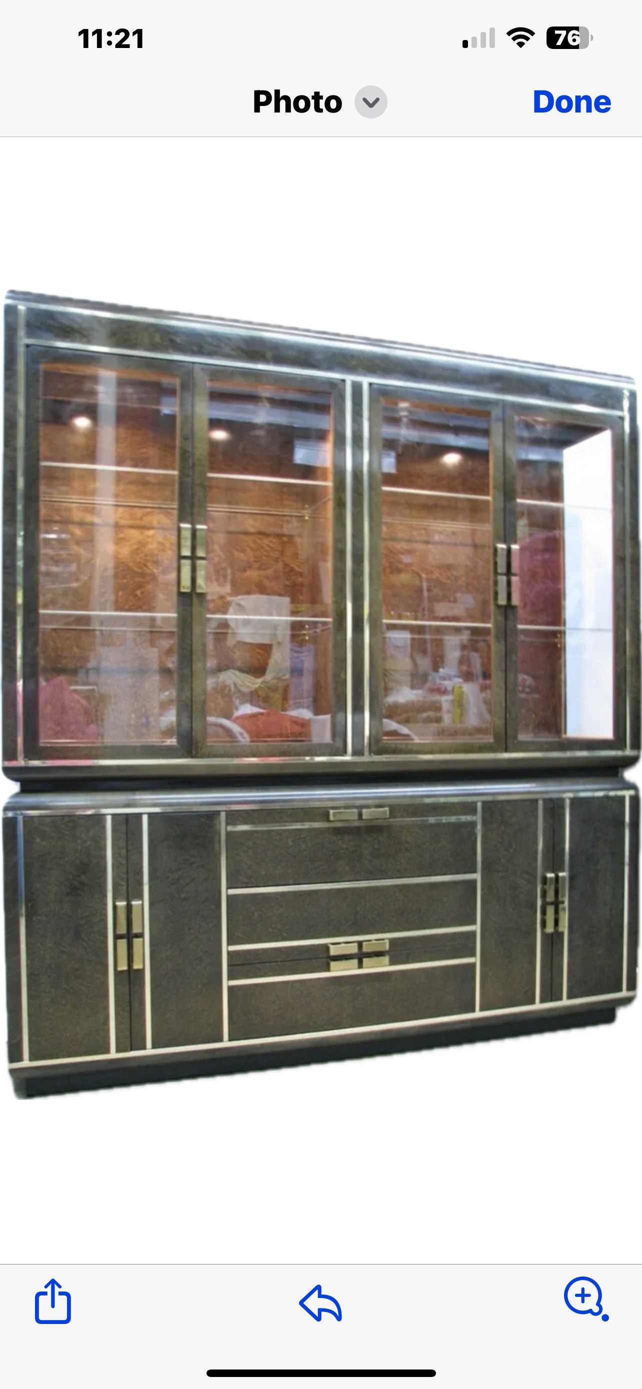 1980 Romweber Buffet / China Cabinet Circassian Walnut Veneer - Etsy