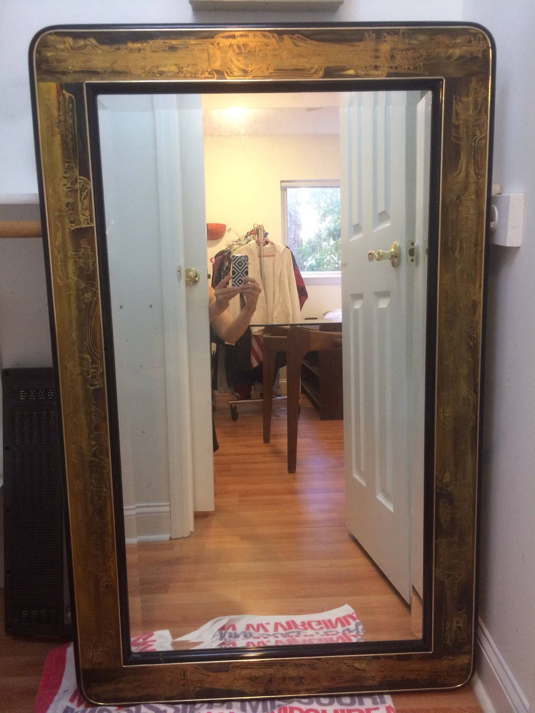 Mid Century Modern. Mastercraft Acid Etched Grand Mirror for Bernhardt ...