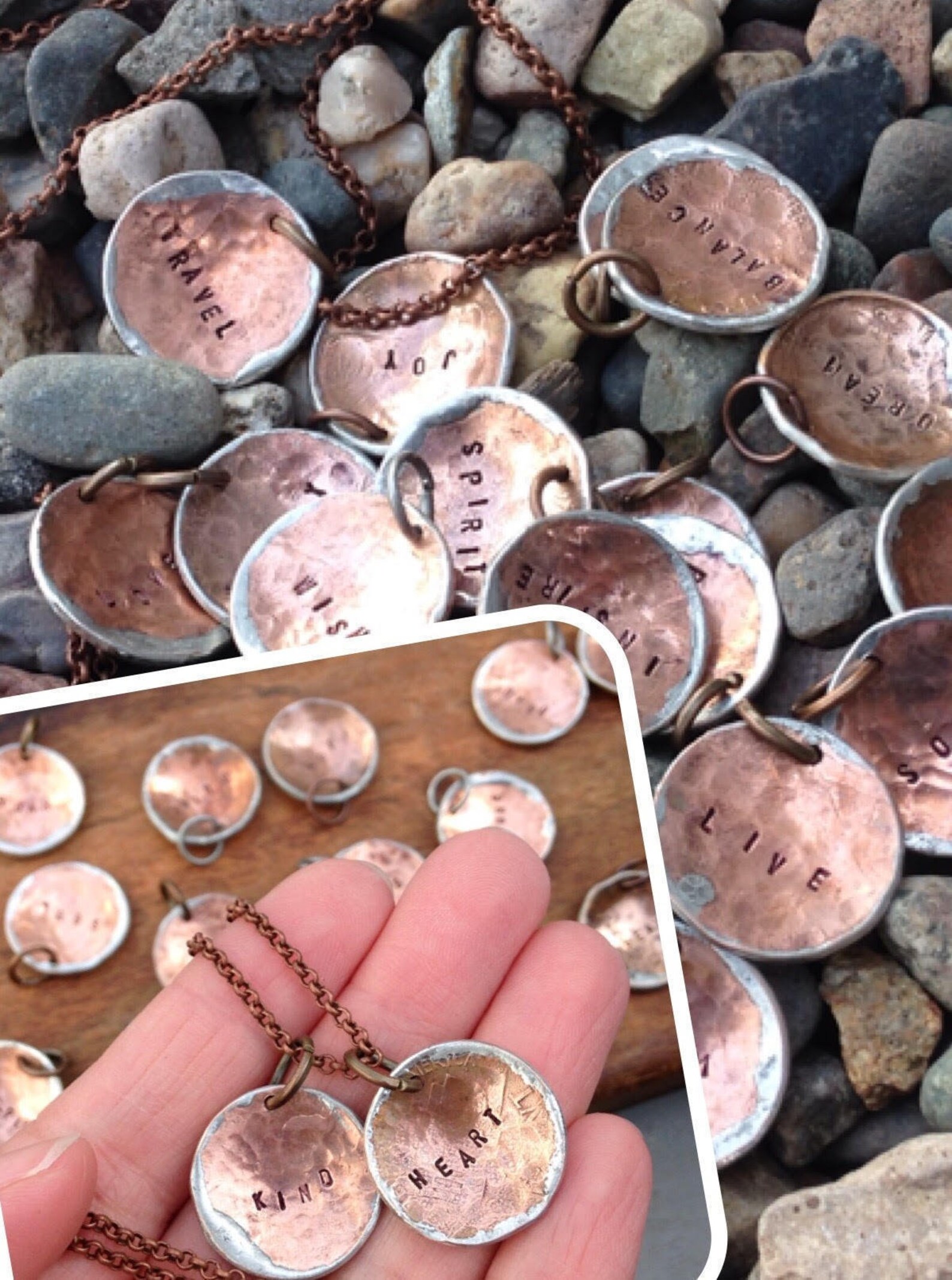 Lucky Penny Charms - BULK LISTING 5 or More Custom Stamped Charms - Etsy