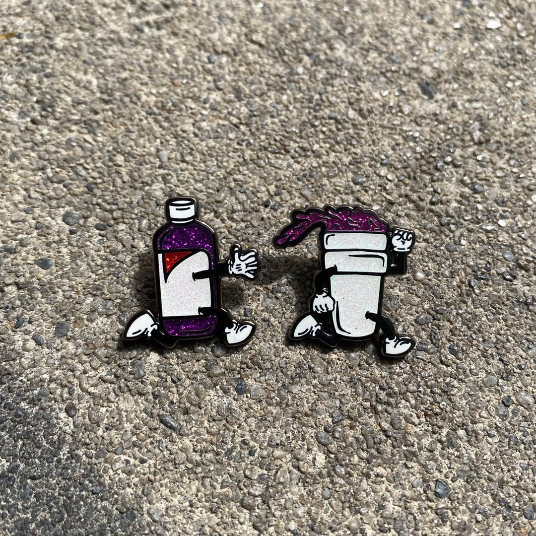 Pint Chasing Doublecup Hard Enamel Pin Set glitter for hats, Bags, Vest ...