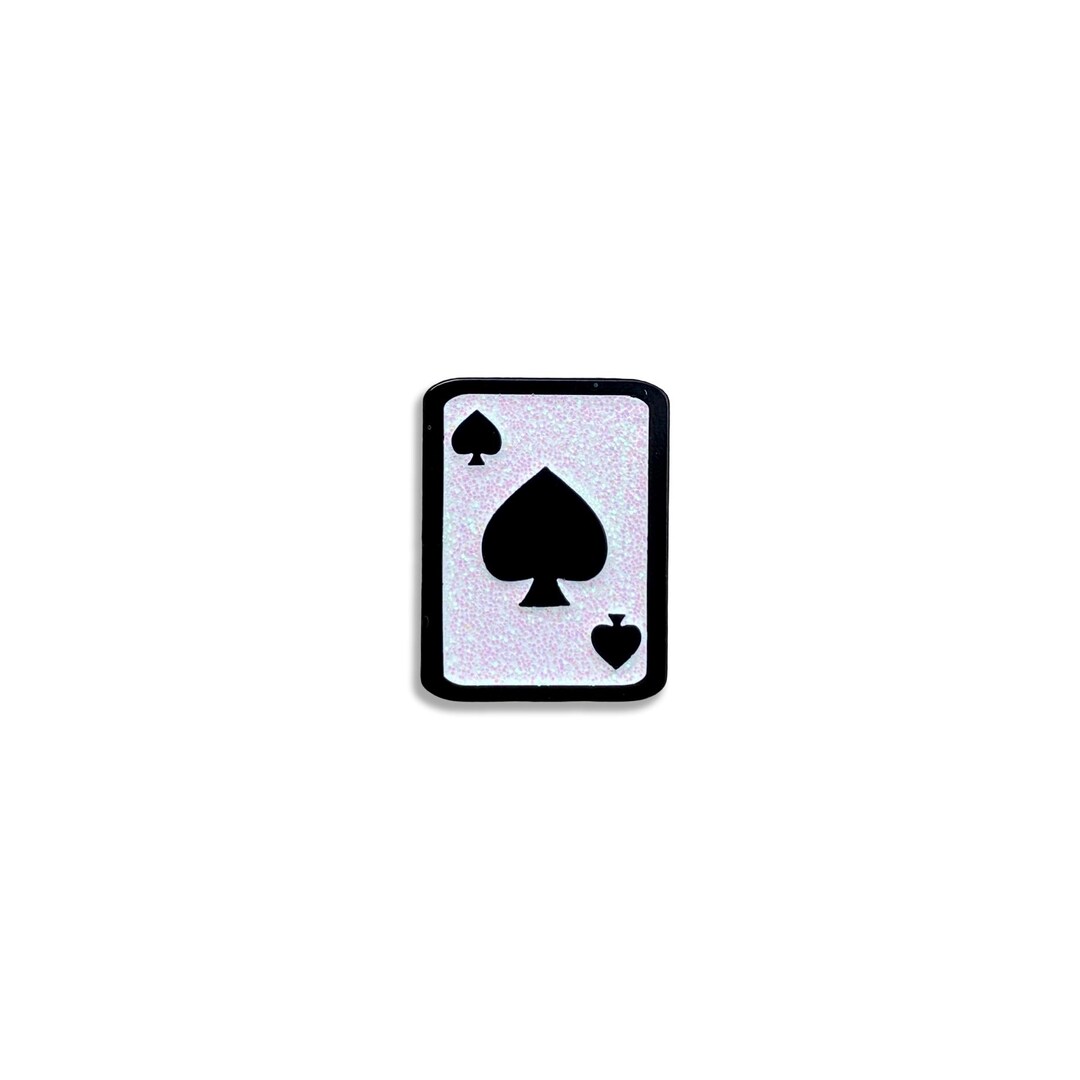 Spades Playing Card Enamel Pin, 1 Inch, Glitter Lapel Pins - Etsy