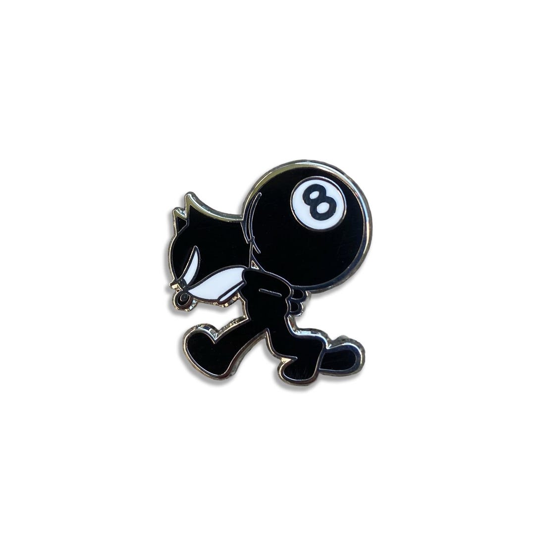 8-ball Hard Enamel Pin, 1 Inch, Cap Pins - Etsy