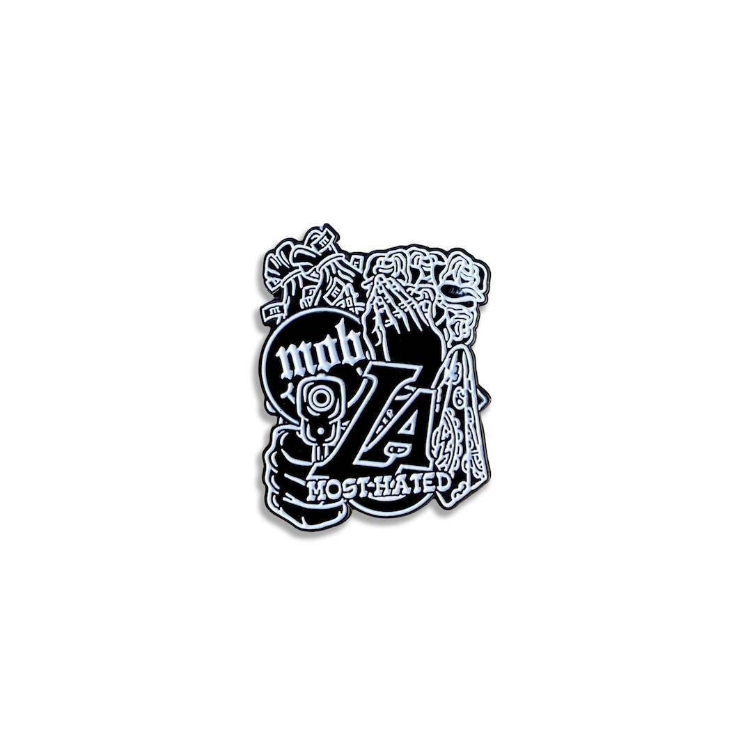 Mob Most Hated Soft Enamel Pin for (hats, Bags, Vest, Jackets, Beanies ...