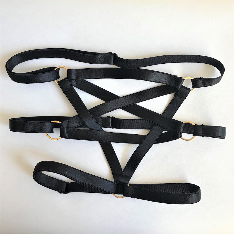 Pentagram Thigh Leg Harness Adjustable Suspender Garter - Etsy