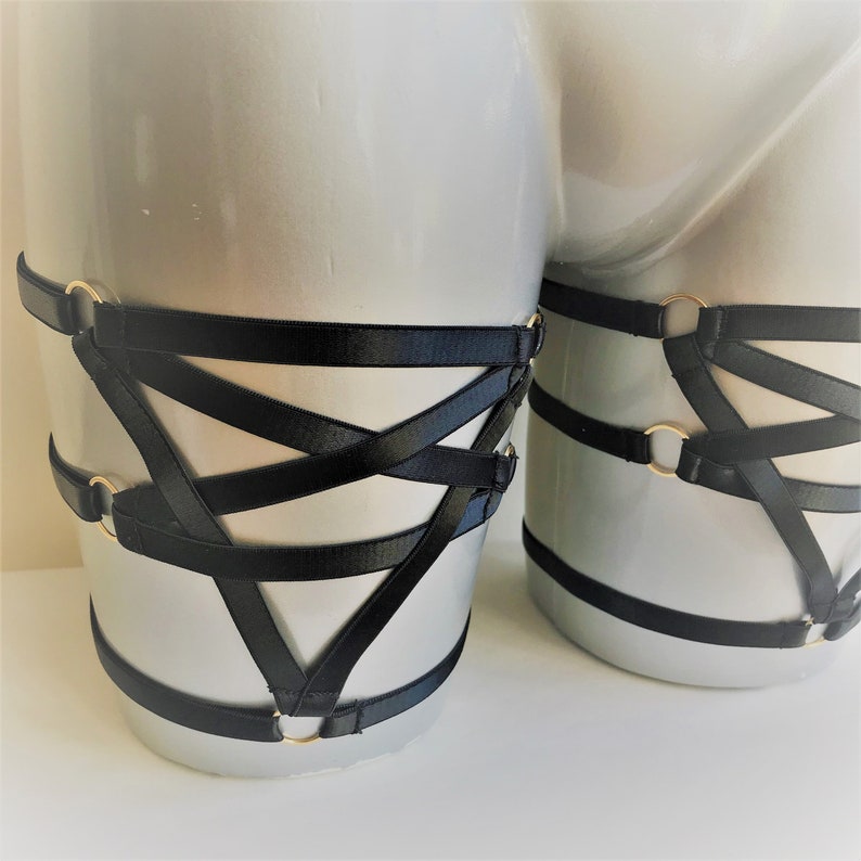 Pentagram Thigh Leg Harness Adjustable Suspender Garter - Etsy