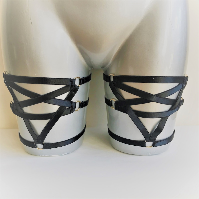 Pentagram Thigh Leg Harness Adjustable Suspender Garter - Etsy