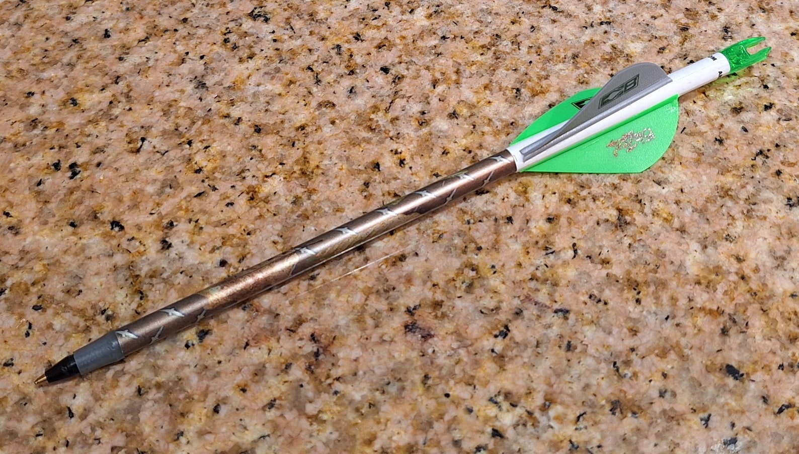Archery Pen Made From Real Crested Carbon Arrow, Ballpoint Pen ...