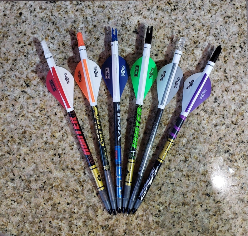 Archery Pen Made From Real Crested Carbon Arrow, Ballpoint Pen ...