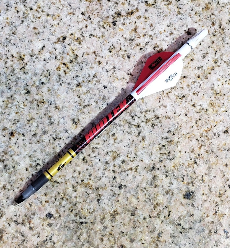 Archery Pen Made From Real Crested Carbon Arrow Ballpoint Pen - Etsy