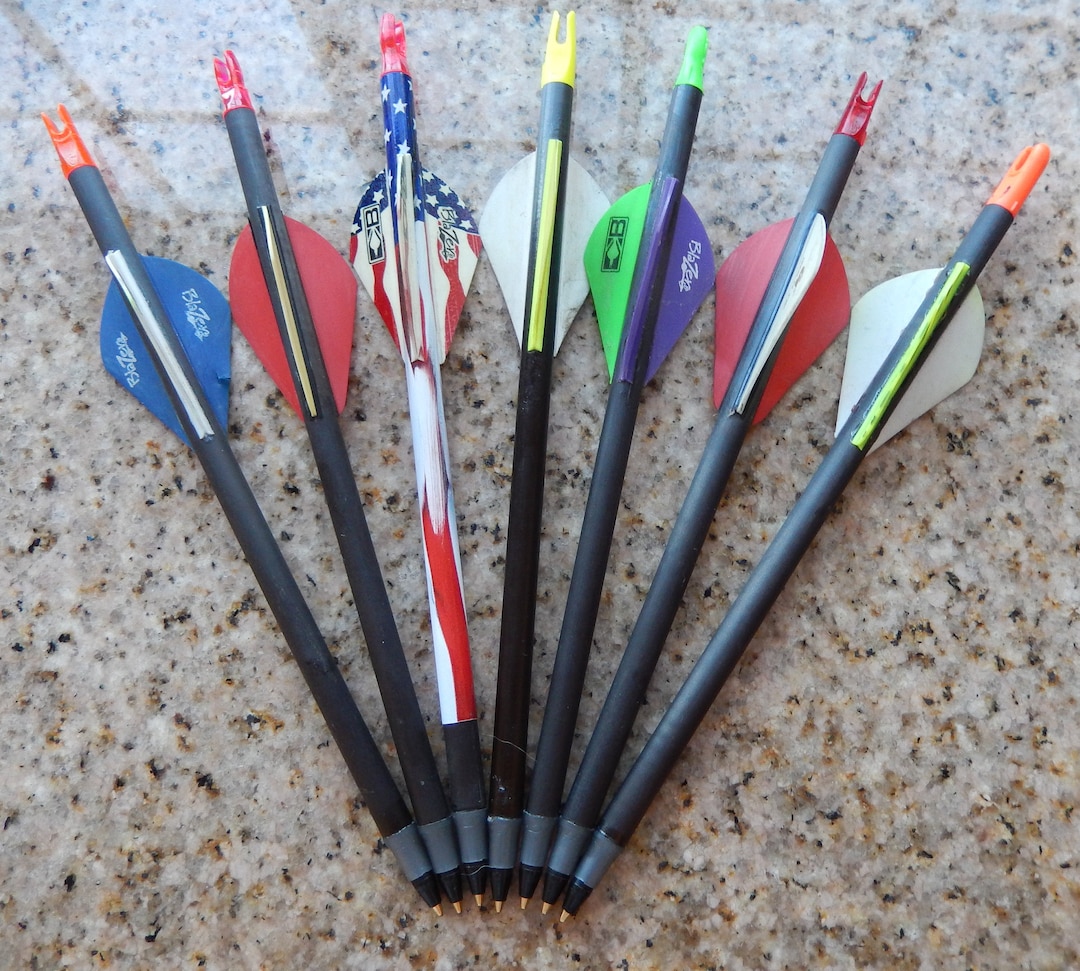 Handmade Arrow Ballpoint Pen: Upcycled Archery Gift - Etsy